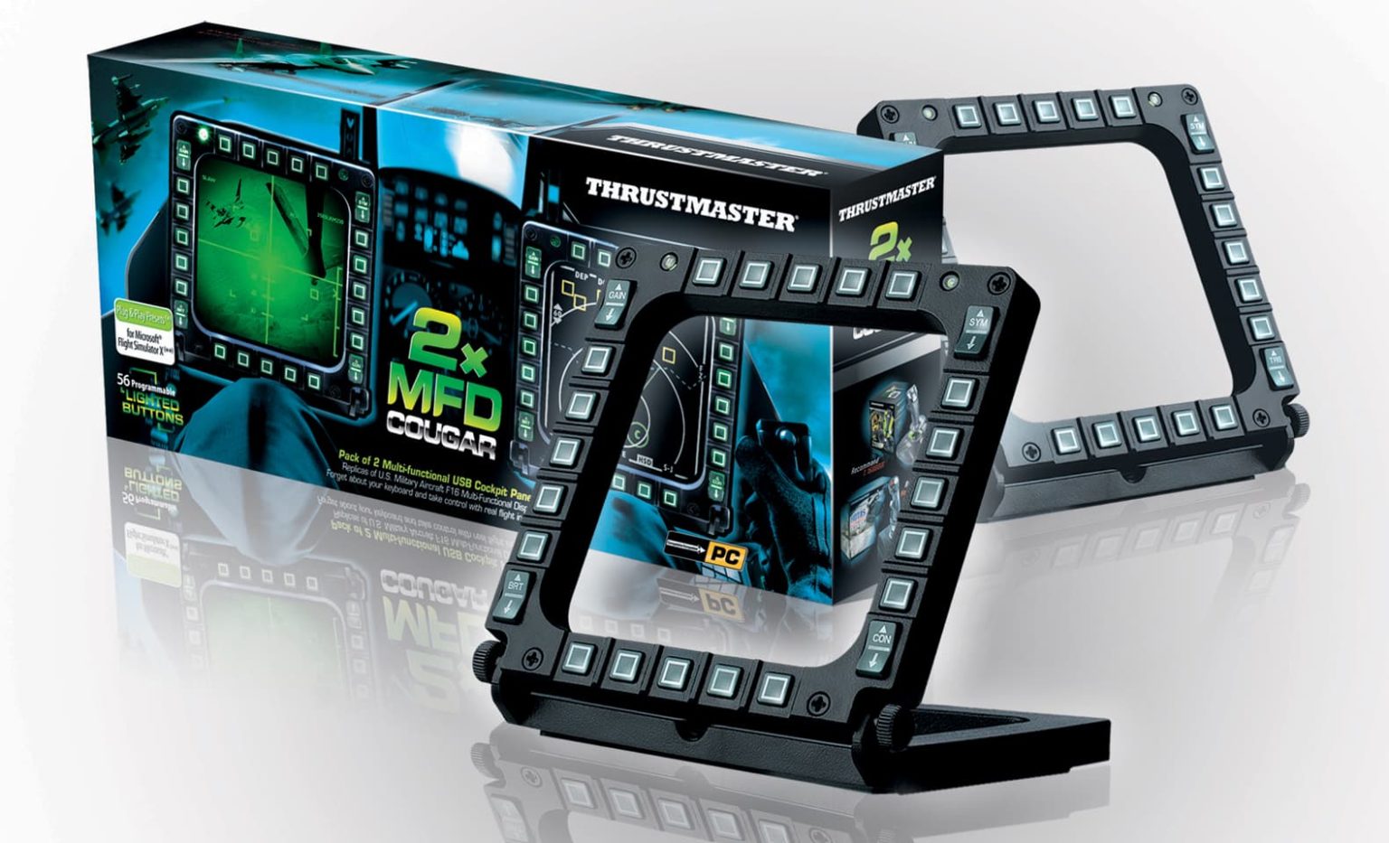 Thrustmaster MFD Cougar Pack 專業飛行顯示器 - 2000Fun商城 香港人既遊戲店