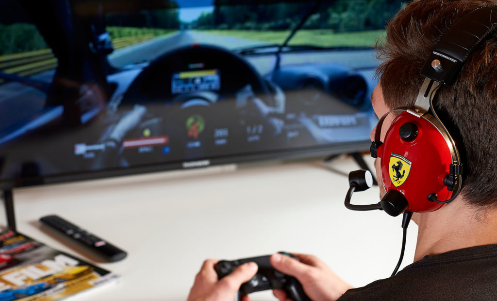 Thrustmaster 4060197 T-Racing Scuderia Ferrari Edition Gaming Headset ...
