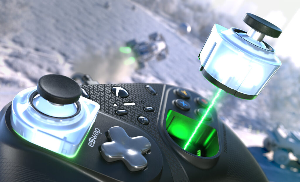 ESWAP S PRO CONTROLLER LED WHITE CRYSTAL LIMITED EDITION - | Thrustmaster